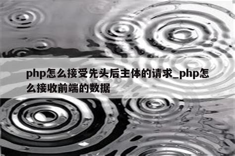 Php怎么接受先头后主体的请求php怎么接收前端的数据 陕西卓智工作室