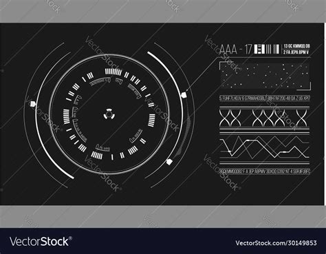 Ui Design Interface List Detected Information Vector Image