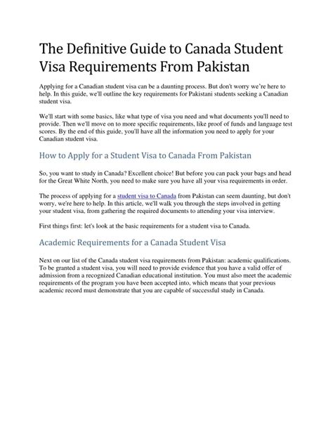 Ppt The Definitive Guide To Canada Student Visa Requirements From