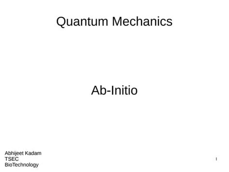 6 Ab Initio Qm Odp