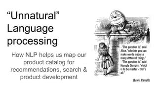 Un Natural Language Processing Catalog NLP PPT
