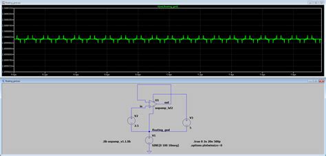 wrong ltspice simulation results when circuit has a large common mode