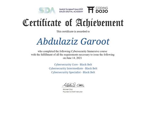 Abdulaziz Garoot On Linkedin Mcit Sda Codingdojo Cybersecurity