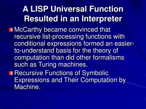 Ppt List Processing Lisp Powerpoint Presentation Free Download Id3656794
