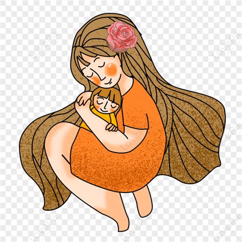 그녀의 아기를자는 어머니 Png 일러스트 무료 다운로드 Lovepik