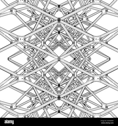 Abstract Construction Structure Vector A Vector Illustration Of Architectural Construction