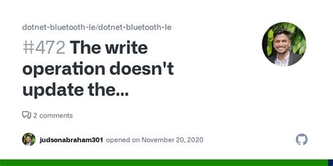 The Write Operation Doesnt Update The Characteristic Value For Ios In