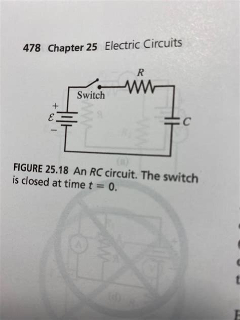 Solved An RC Circuit Like The One Shown In Figure 25 18 A Chegg Com