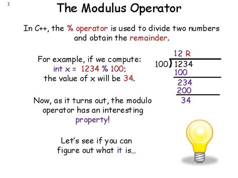 Lecture The Modulus Operator Hash Tables