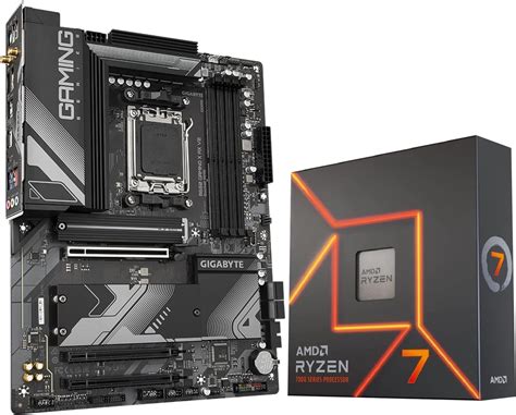Amd Ryzen 7 7700x Cpu Processor Bundle With Gigabyte B650 Gaming X Ax V2 Motherboard Am5 Atx