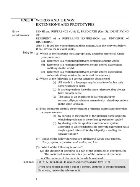 Unit 8 Pdf Semantics Concept
