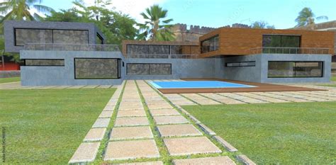 Impromptu Visualization The Project Of A Tropical Cottage Made Of