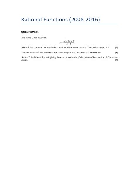 1 2 Rational Functions And Graphs Pdf