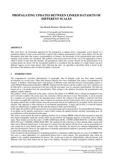 Pdf Propagating Updates Between Linked Datasets Of Different Scales