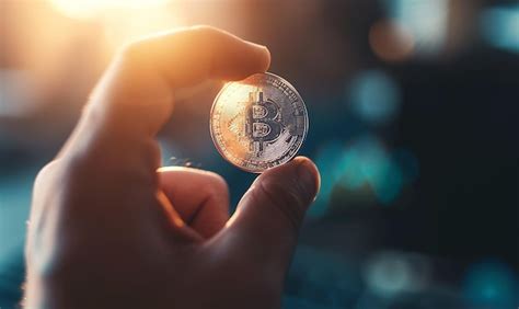 Premium Photo Hand Holding Holographic Cryptocurrency