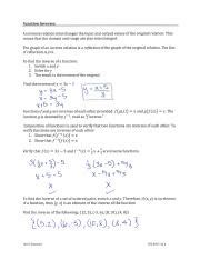 Understanding Function Inverses Algebraic And Graphical Course Hero