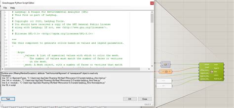 cannot import geometry from ladybug error honeybee[ ] ladybug tools