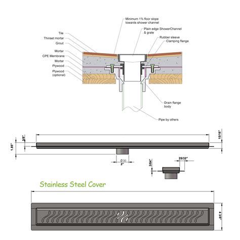 Installation Instructions For Linear Drains Shower Drains Shop
