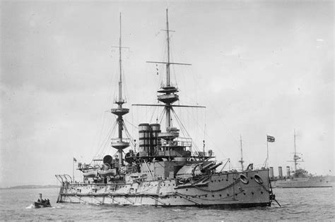 Majestic Class Pre Dreadnought Battleship Hms Mars At Anchor [3300×2197