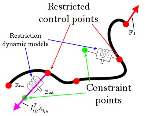 Dynamic Of A Spline Is Shown With Five Control Points Red And Two Download Scientific Diagram