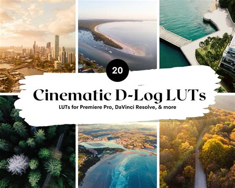 20 Cinematic D Log Luts Pack For Dji Video Video Luts For Etsy