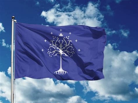 Lord Of The Rings Flag Gondor White Tree 3 X 5 Ft 90