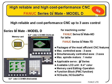 High Reliable And High Costperformance CNC FANUC Series