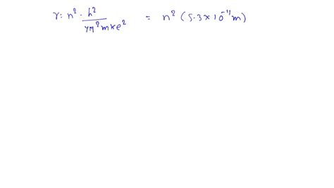 According To The Bohr Model What Is The Orbital Radius Of An Electron