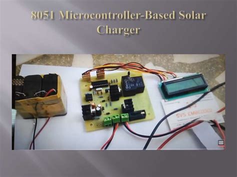 microcontroller 8051 based solar charge controller pptx