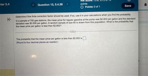 Solved Determine If The Finite Correction Factor Should Be