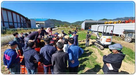 전남 장흥군 농기계 안전하게 신규 농업인 교육 위키트리