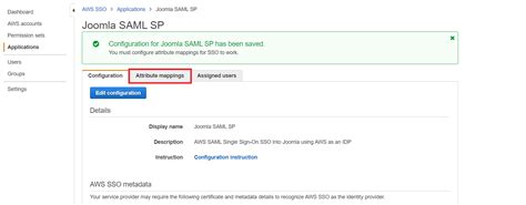 login using aws into joomla aws saml single sign on sso