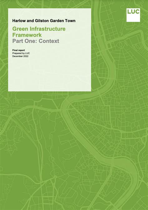Green Infrastructure Framework Harlow And Gilston Garden Town