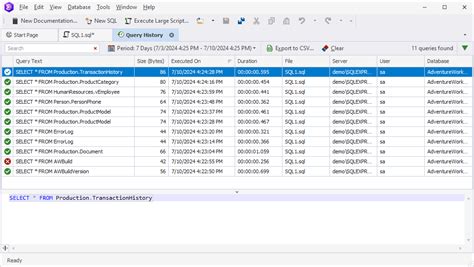 Executing Sql Statements