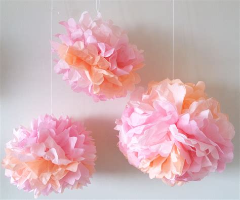 Tissue Paper Flower Decorations Made Of