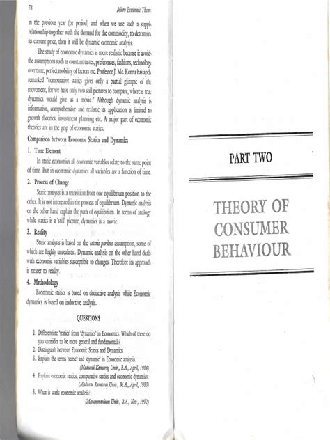 Theory Of Consumer Behaviour Pdf
