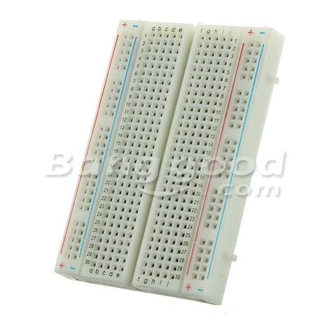 mini circuit experiment solderless breadboard 400 tie points contact