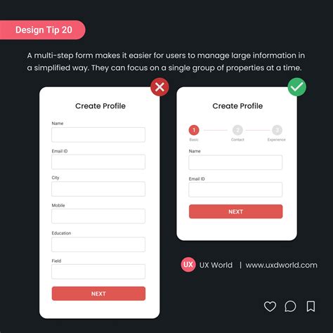 Design Tip20 Use Multi Step Form To Manage Information Ux Design World