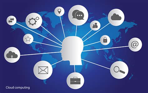 정보 그래픽 클라우드 컴퓨팅 인간의 머리와 소셜 미디어 아이콘 0명에 대한 스톡 벡터 아트 및 기타 이미지 0명 기어 기계 부분 Istock