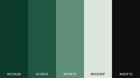 Top 20 Bottle Green Color Combinations Hex Ai Designs