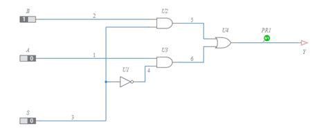 Two Input Two Bit Multiplexer Multisim Live