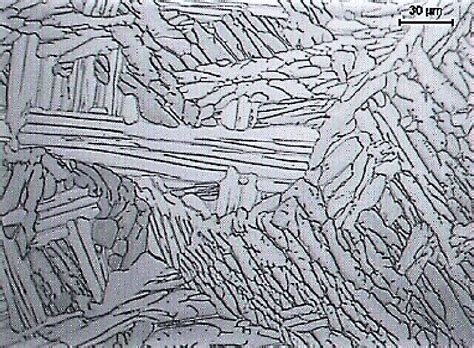 Widmanstatten Microstructure With α Plates Oriented According To β