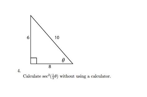 Solved Calculate sec² without using a Chegg com