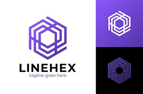 추상 큐브 육각 로고 디자인 일러스트 프리미엄 벡터