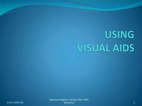 Ppt Using Visual Aids Powerpoint Presentation Free Download Id 1386245