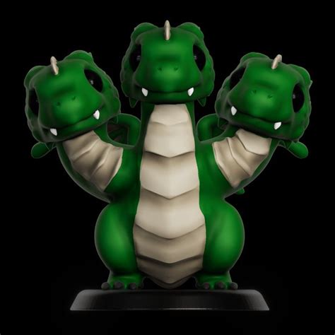 3d Printable Chibi Hydra 🐲 By Matt Stevens