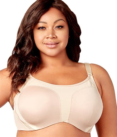 Elila Nude Microfiber Underwire Sports Bra Us 36e Uk 36dd Nwot