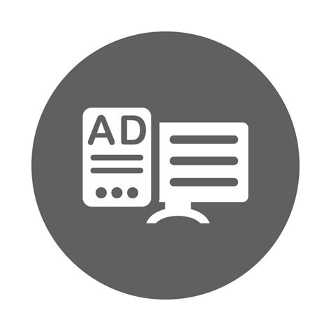 Premium Vector Ad Adspace Icon Gray Vector Graphics