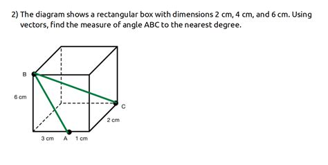 Solved The Diagram Shows A Rectangular Box With Chegg