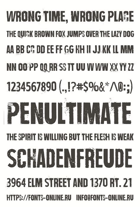 Wrong Time Wrong Place Font